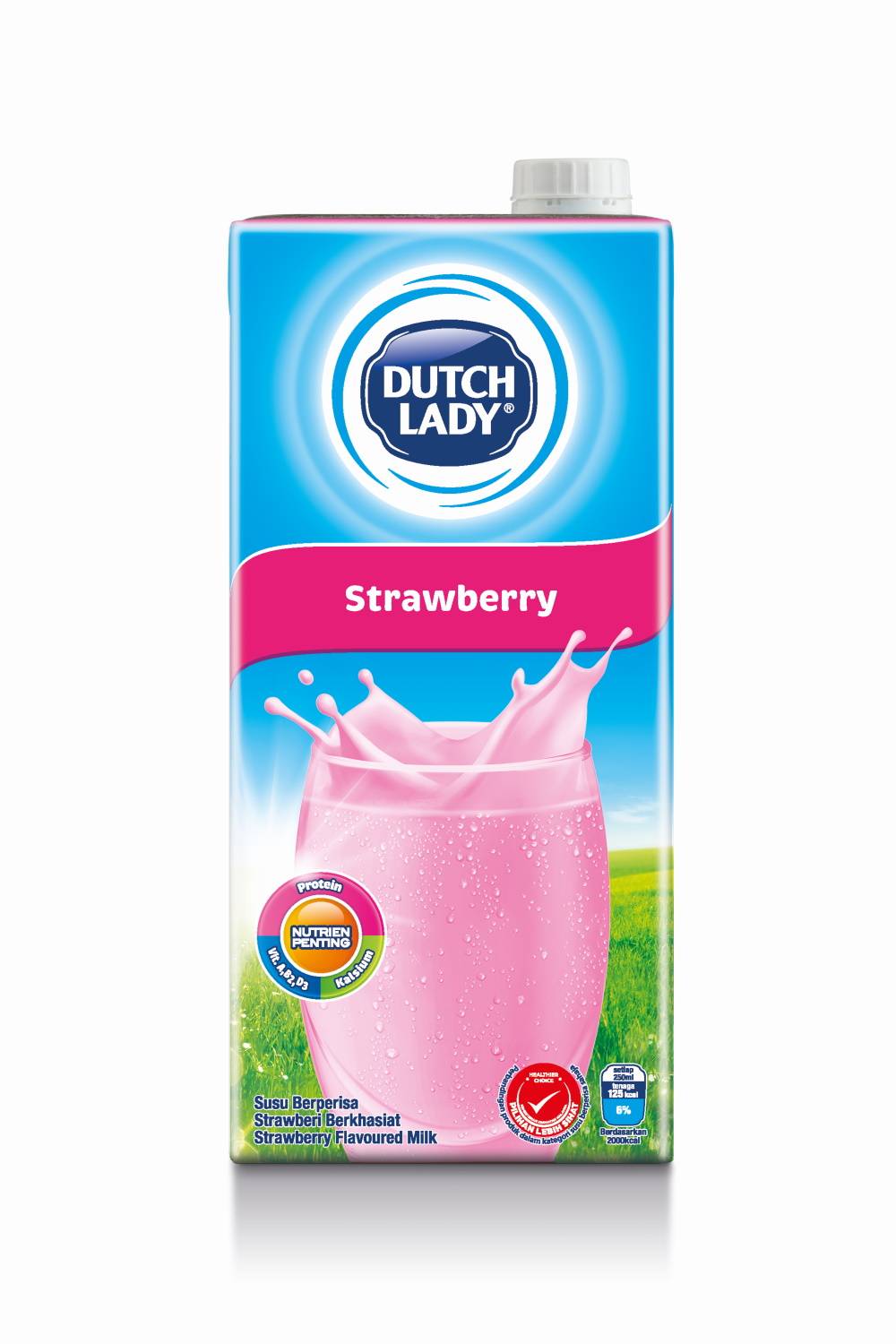 Dutch Lady UHT Strawberry Milk (1L)