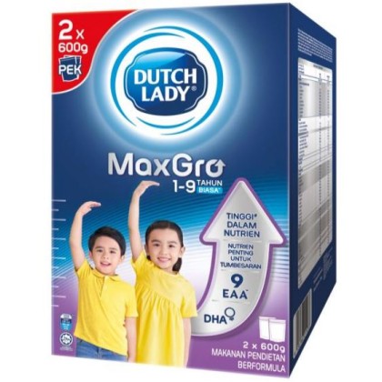 Dutch Lady MaxGro 1-9 (Plain) 1.2kg
