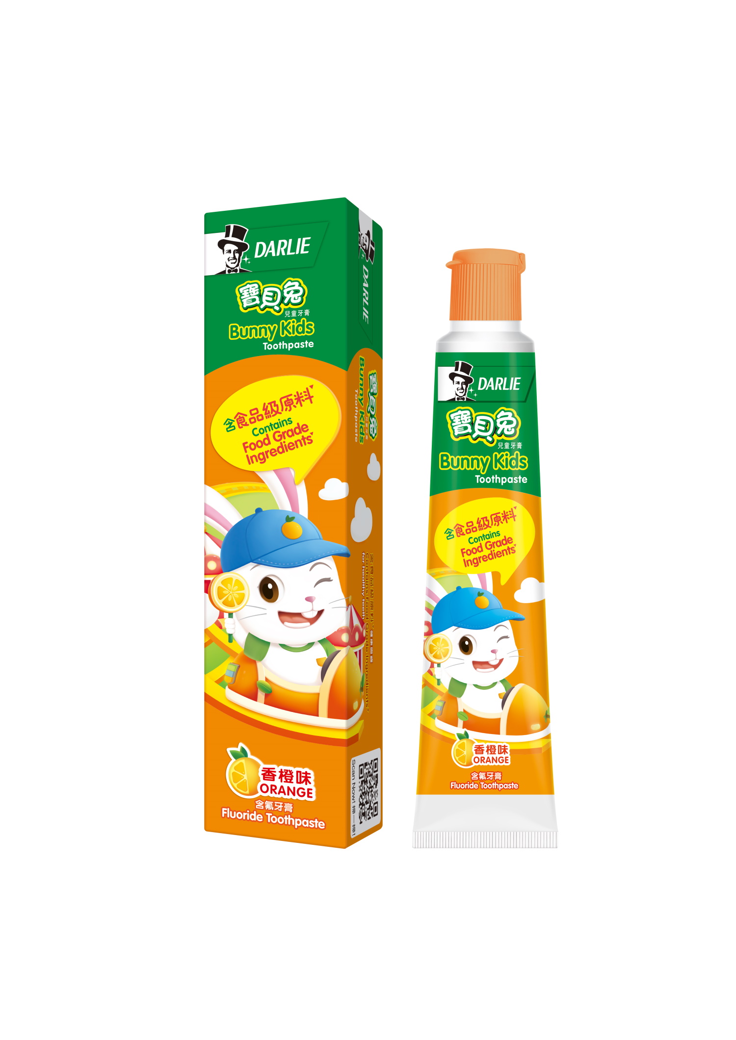 Darlie Bunny Kids Orange Flavor Toothpaste 40g